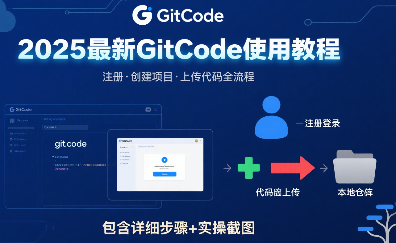 2025 最新 GitCode 使用教程：注册、创建项目、上传代码全流程_gitcode如何上传安装包-CSDN博客