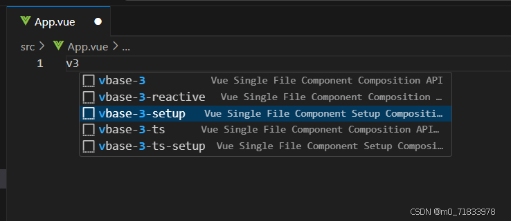 VSCode插件自定义Vue3的模板_vscode自定义vue3模板-CSDN博客
