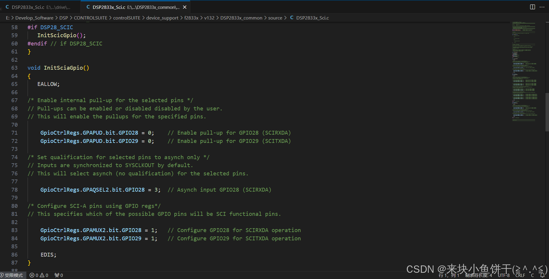 DSP TMS320F28335 重定向printf 到串口打印输出_tms320f28335 c语言 取整函数-CSDN博客