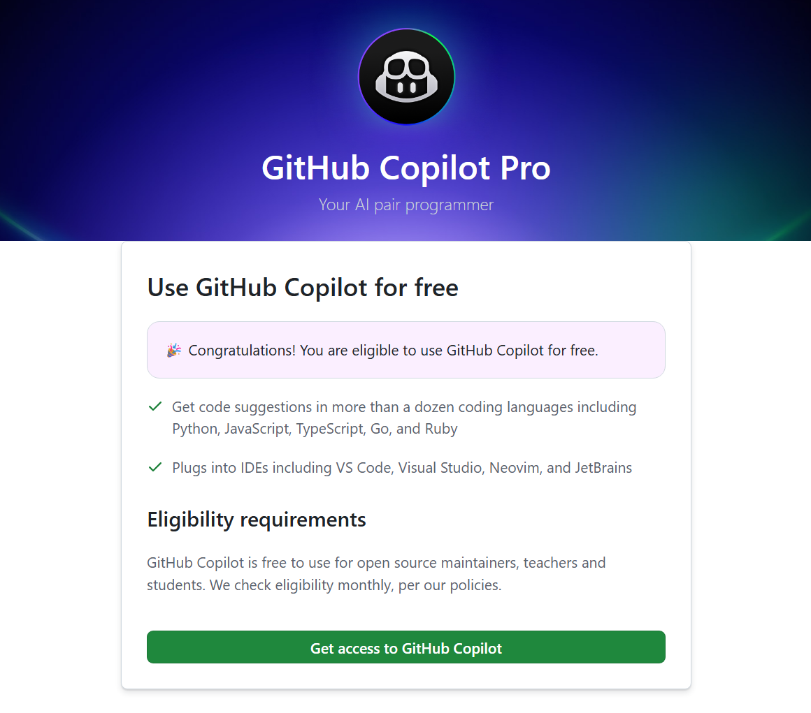 github学生认证_copilot学生认证-CSDN博客