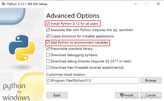 python的安装与环境变量_python3.13.3安装教程-CSDN博客
