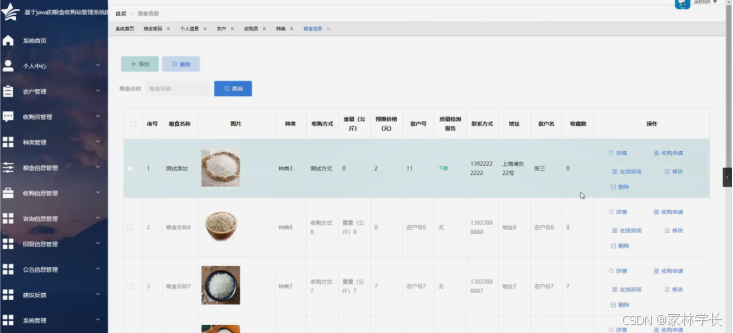 计算机毕业设计springboot基于java的粮食收购站管理系统的设计与实现 基于spring Boot的粮食收购站管理系统的开发与实践