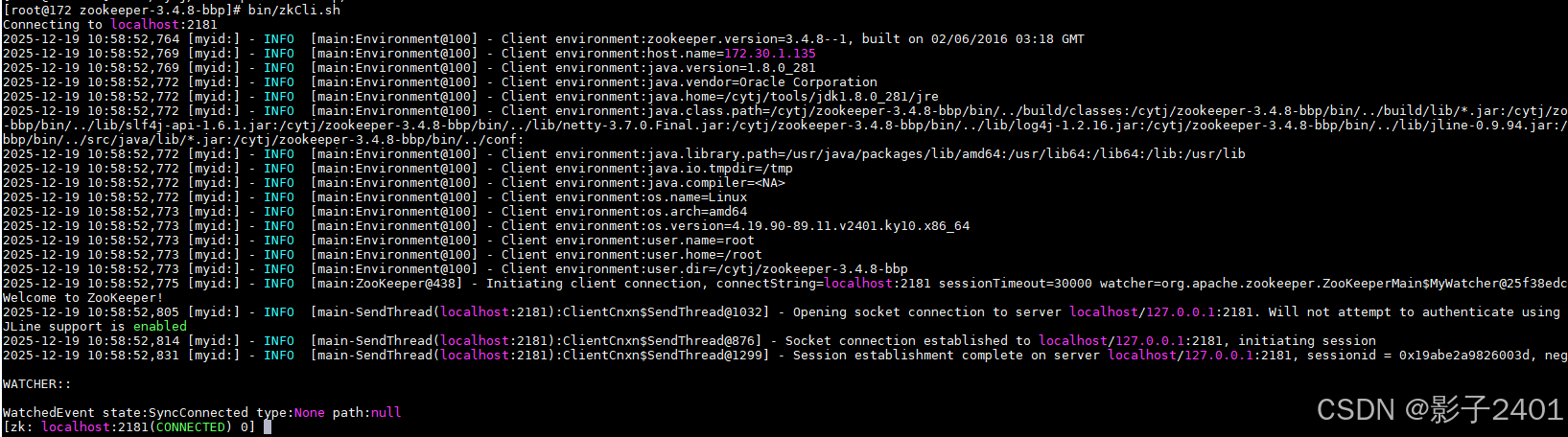 zookeeper 使用记录 ，(linux/centos/windows)自带的zkCli客户端使用,连接zookeeper、创建节点、查看节点、删除节点等指令记录-CSDN博客
