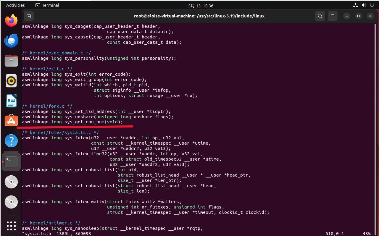 Linux-5.19内核编译增加系统调用(VMware虚拟机)_linux-5.19 编译-CSDN博客