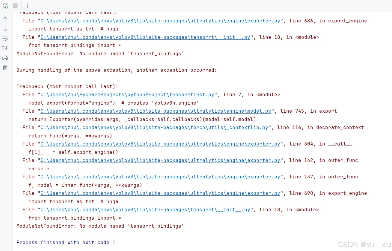 求助：No module named ‘tensorrt_bindings‘_tensorrt10.3 bindingisinput-CSDN博客