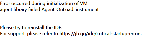 Error occurred during initialization of VMagent library failed Agent OnLoad: instrumentPlease ...