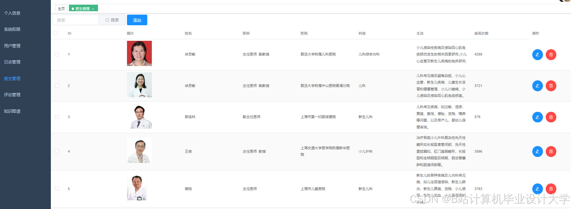 计算机毕业设计hadoopspark医生推荐系统 知识图谱 医生门诊预测系统 医生数据分析 医生可视化 医疗数据分析 医生爬虫 大数据毕业设计论文题目基于hadoop医生推荐系统 Csdn博客
