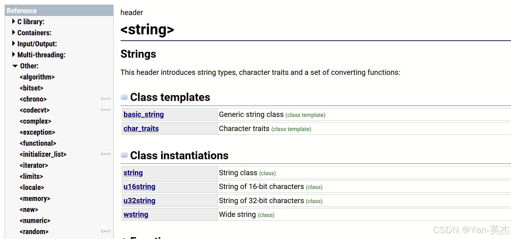 一文带你学习String类_string网址-CSDN博客