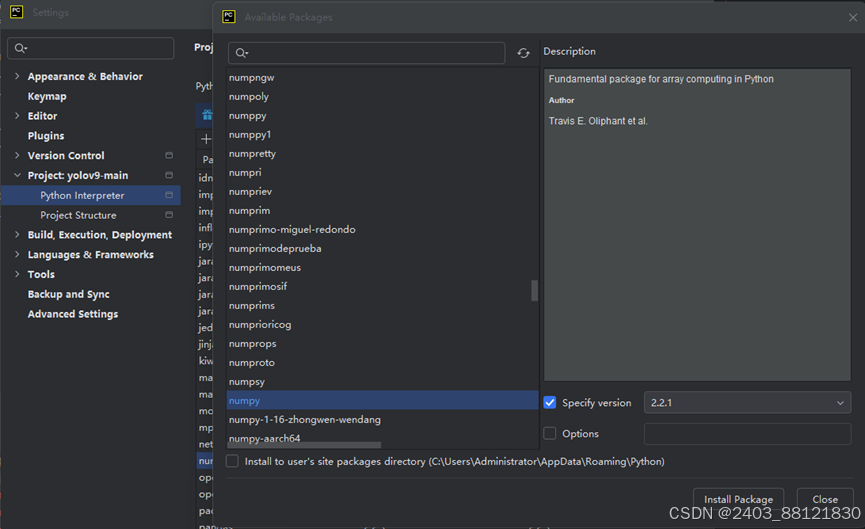 配置yolov9时，出现numpy报错A module that was compiled using NumPy 1.x cannot be run in NumPy 2.0.2-CSDN博客