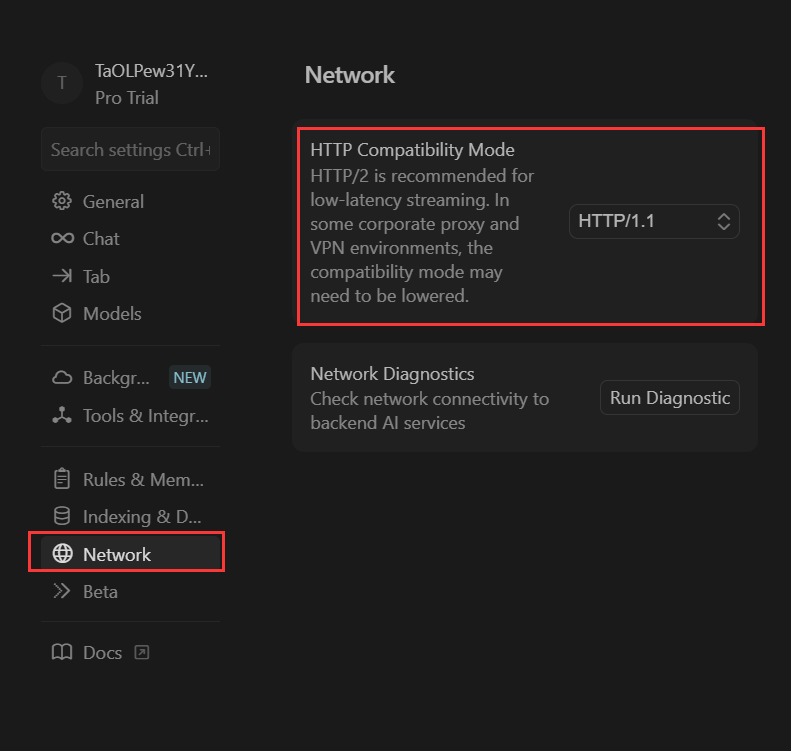 Cursor报错:Model not available.This model provider doesn‘t serve your region.Visithttps_model not ...