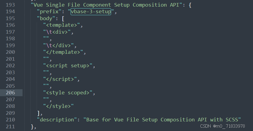 VSCode插件自定义Vue3的模板_vscode自定义vue3模板-CSDN博客