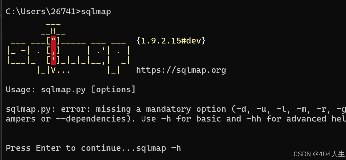 【sqlmap工具学习】_sqlmap启动-CSDN博客