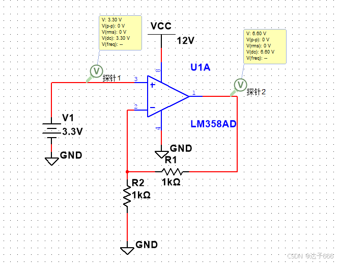 LM358运算放大器仿真_lm358积分电路-CSDN博客
