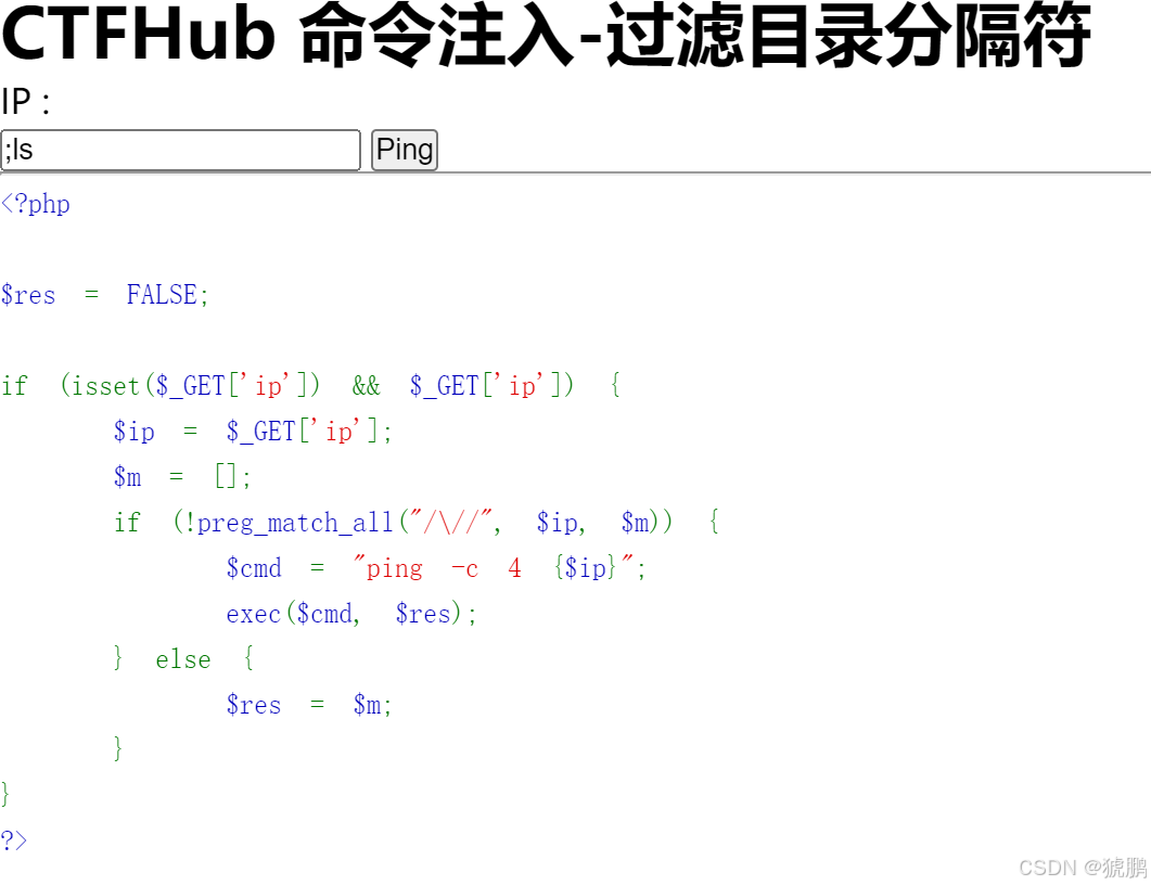 CTFhub-RCE_ctfhub rce-CSDN博客