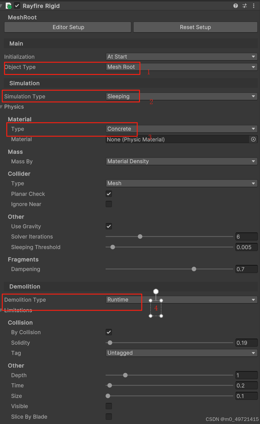 rayfire for unity：使用bomb 或者gun摧毁物体-CSDN博客