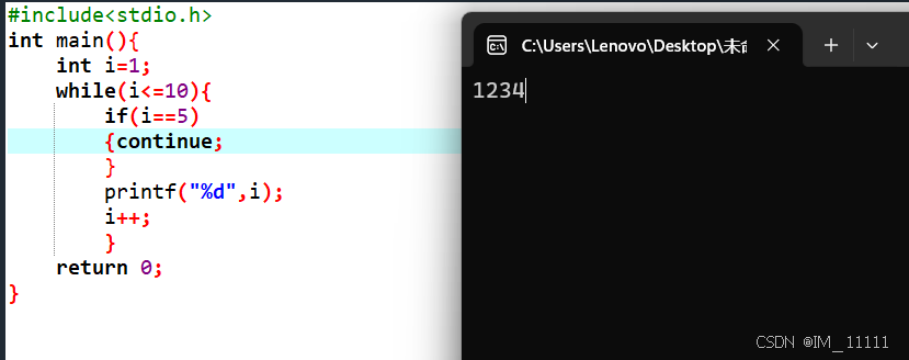 在while循环语句中break和continue的用途【C语言】_while break-CSDN博客
