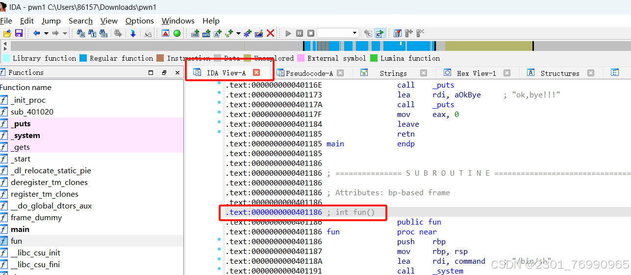 BUUCTF PWN-----第2题:rip_buuctf的rip通关-CSDN博客