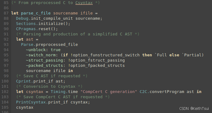 CompCert 之 C代码处理的宏观过程_compcert和gcc-CSDN博客