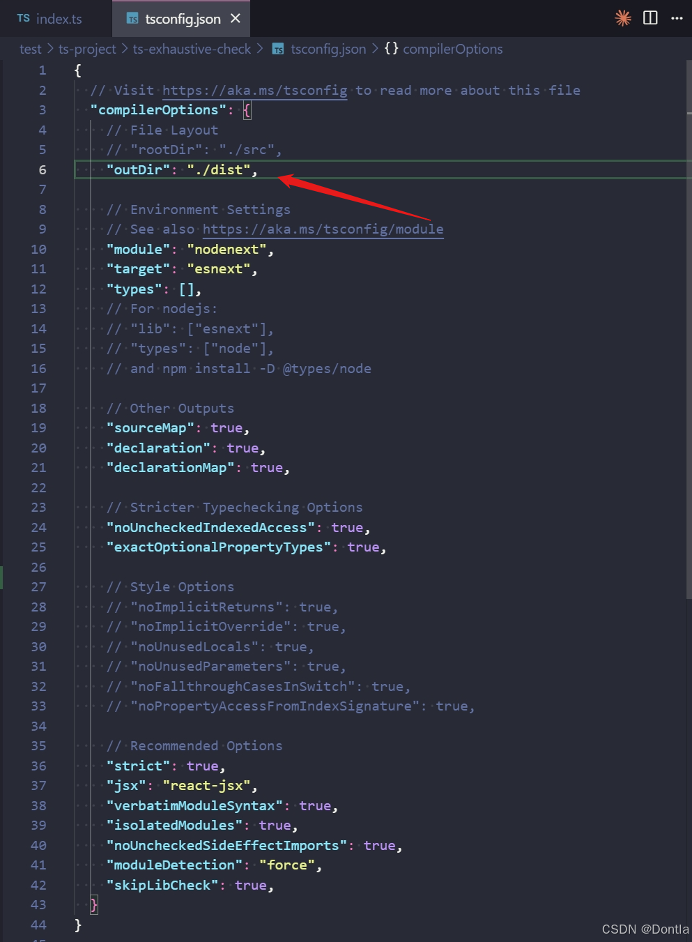 TS代码测试方法（运行TypeScript代码、运行TS代码步骤）（以穷尽检查代码为例）TS项目、TypeScript项目_ts代码怎么运行-CSDN博客