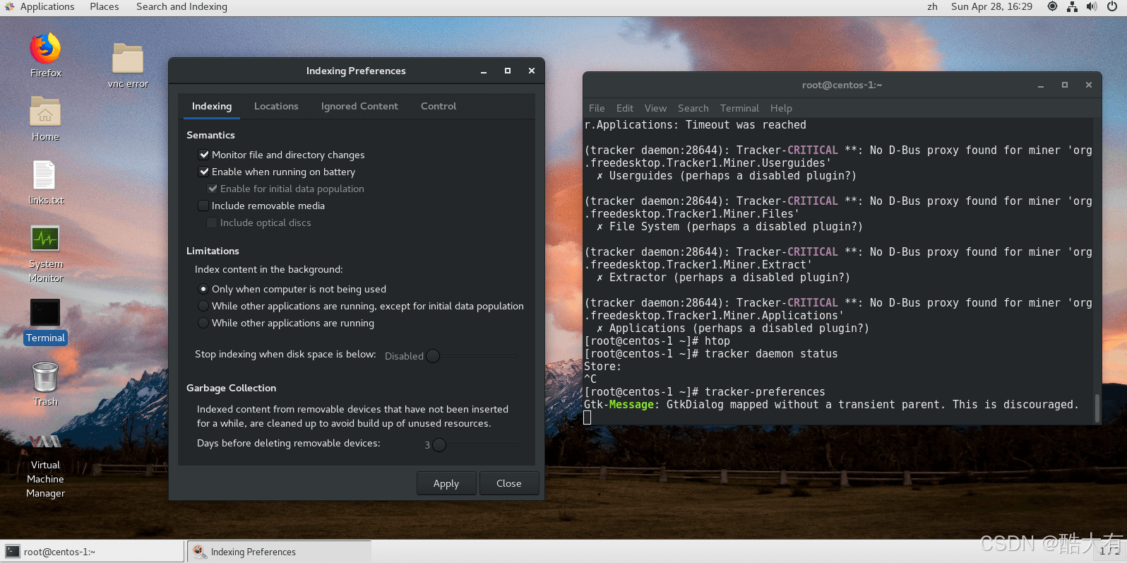 解决 CentOS 7 tracker CPU 占用率 100%_tracker-extract-CSDN博客
