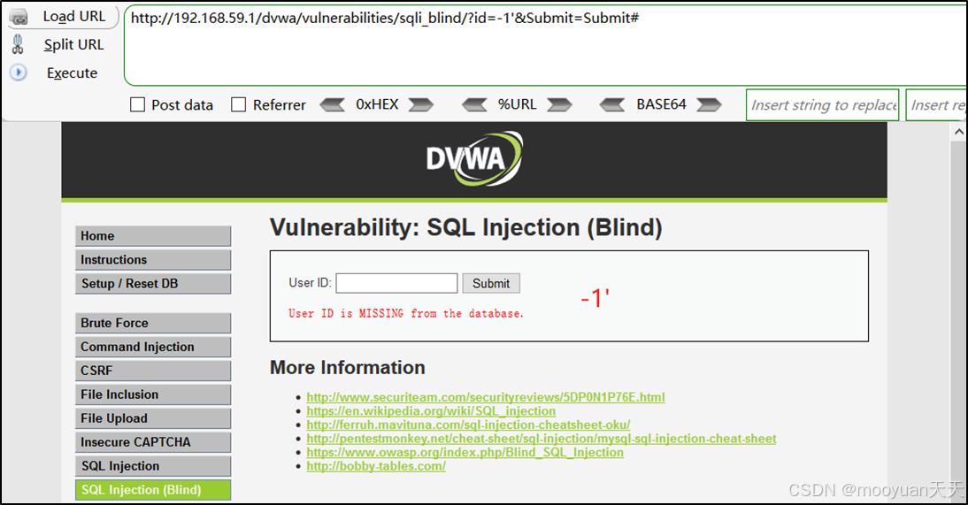 Dvwa靶场通关笔记 Sql盲注sql Injection Blind Low级别dvwa Low Sqlmap 盲注 Csdn博客