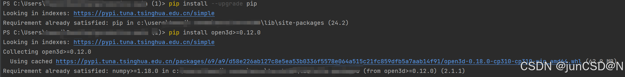 Pycharm中安装Open3D遇到的问题记录及其解决方案：_pycharm安装open3d库-CSDN博客