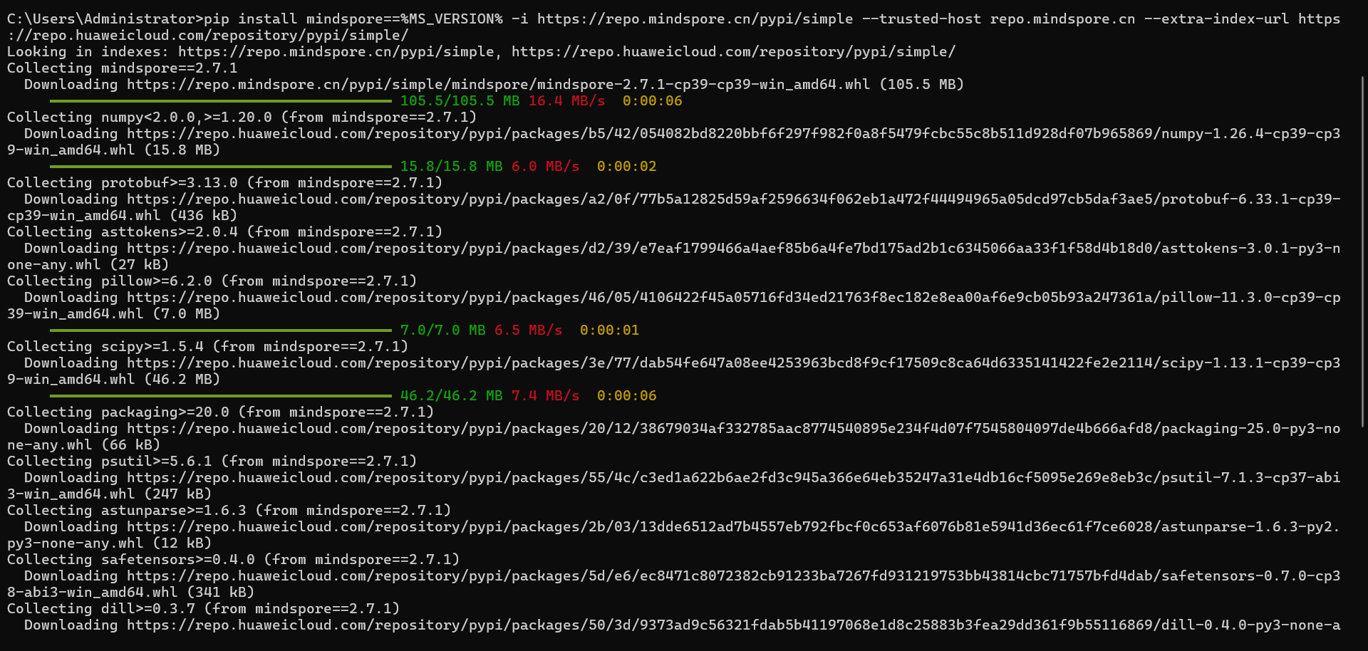 MindSpore安装——pip方式安装_mindspore库安装-CSDN博客