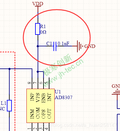 AD8307原理图电路图PCB设计以及注意事项-CSDN博客
