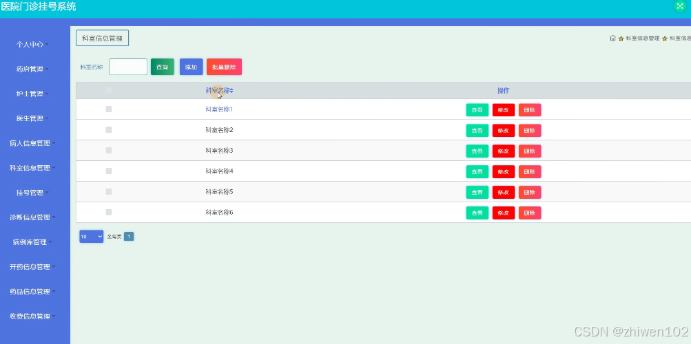 基于nodejsvue医院门诊挂号系统 开题源码程序论文 计算机毕业设计 Csdn博客