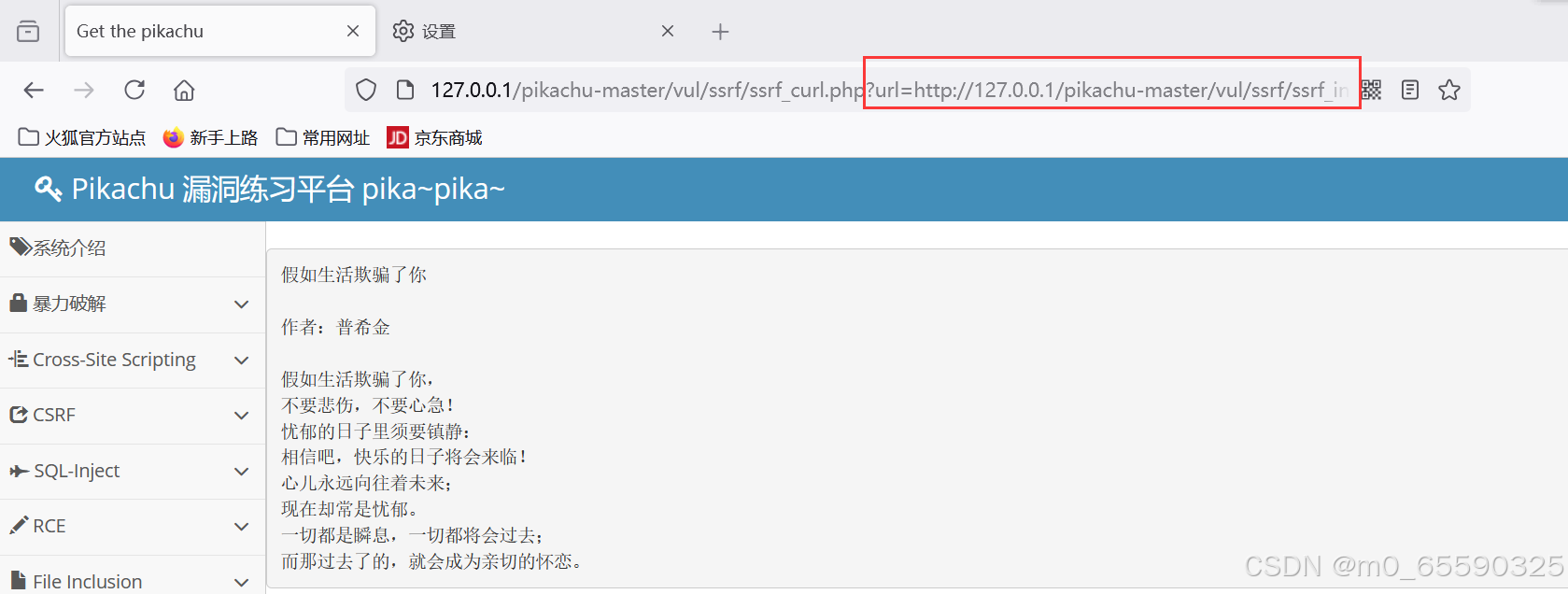 实训Day6 csrf、ssrf_ssrf和csrf扫描-CSDN博客