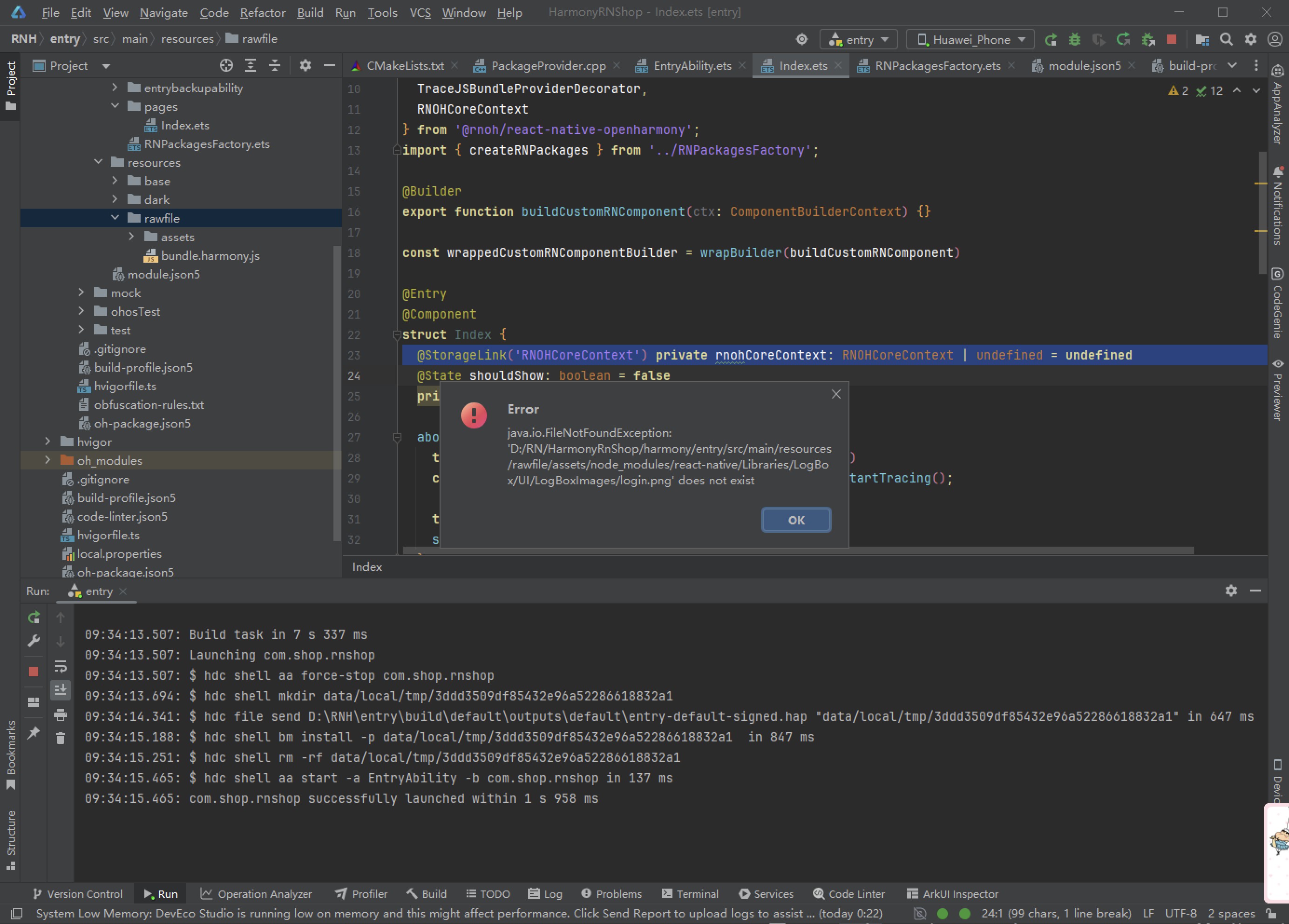 React Native跨平台鸿蒙开发实战系列(bug)：找不到图片java.io.FileNotFoundException-CSDN博客