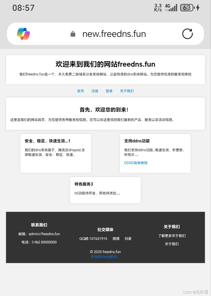 freedns.fun是一个免费的公益二级域名分发网站，支持ddns-CSDN博客