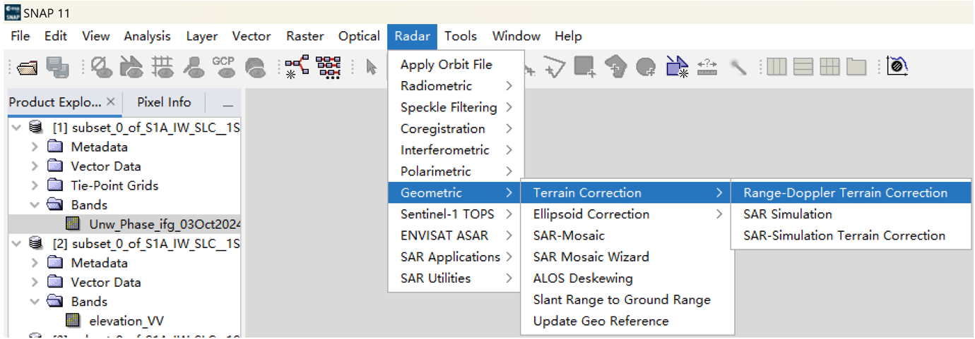 Sentinel-1 SLC影像生成DEM数据（SNAP）_snap用s-1 back geocoding配准后的图像binds里 ...