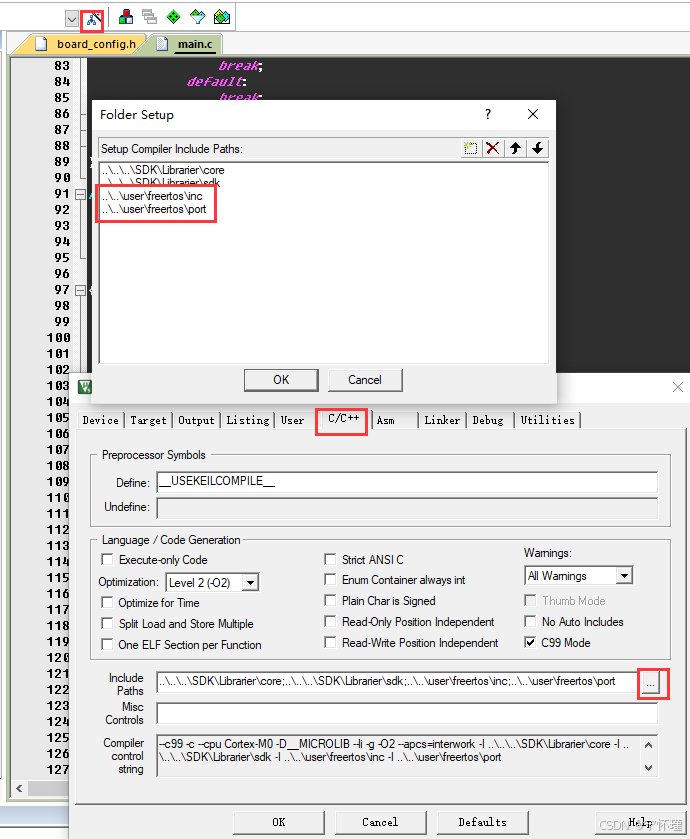 在ARM Cortex-M0上移植FreeRTOS_freertos m0-CSDN博客