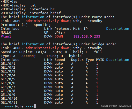 H3CS1850-52P交换机配置VLAN和分配端口到VLAN_h3c将端口划分到vlan里命令-CSDN博客