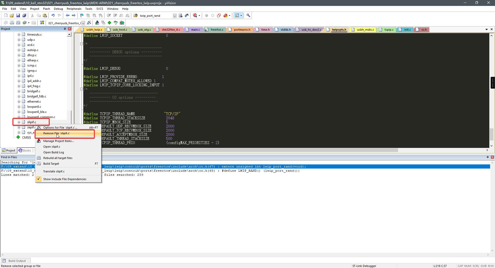 使用chrryusb+freertos+lwip配置stm32F4主机RNDIS流程记录，包含cherryusb配置和lwip配置。-CSDN博客