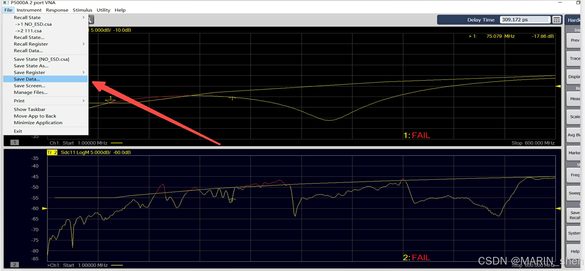 Marin说PCB之如何把P5000A网络分析仪上测量S参数的结果导入到CST仿真软件中---01_阻抗测量结果导入cst-CSDN博客