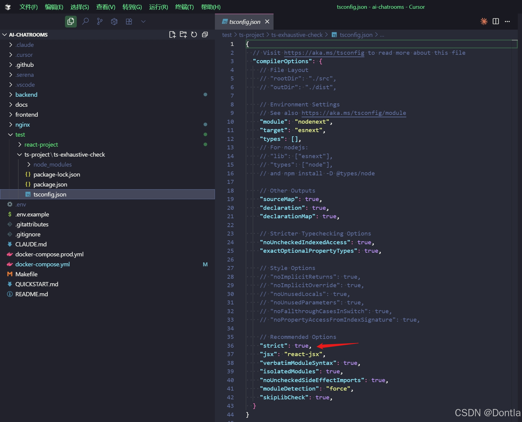 Ts代码测试方法（运行typescript代码、运行ts代码步骤）（以穷尽检查代码为例）ts项目、typescript项目ts代码怎么运行 Csdn博客