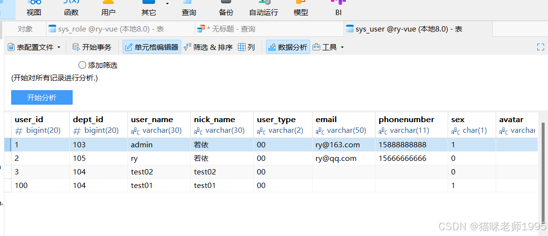 本地部署使用deepSeek自己生成sql 自动连接mysql自动执行sql得到结果后生成大屏统计表教程一气呵成 后续使用无需一行代码 _mysql_猫咪老师1995-DeepSeek技术社区