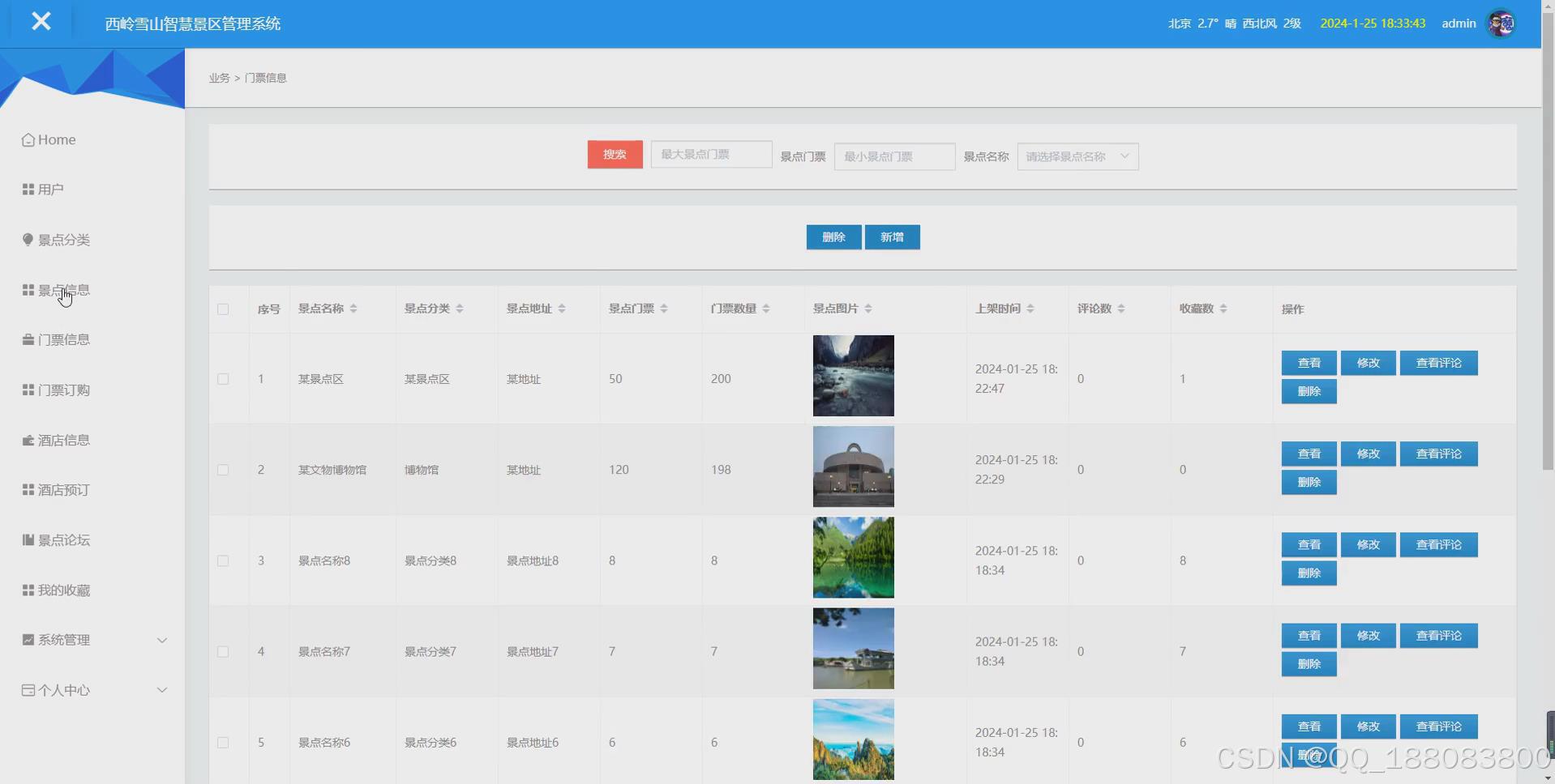Thinkphp-Laravel框架智慧旅游景区管理系统 7oo99-CSDN博客