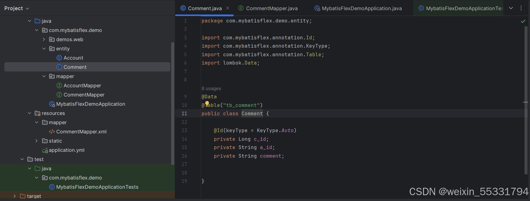 Mybatis-Flex中，使用 Mybatis 原生功能_mybatisflex xmlpaginate-CSDN博客