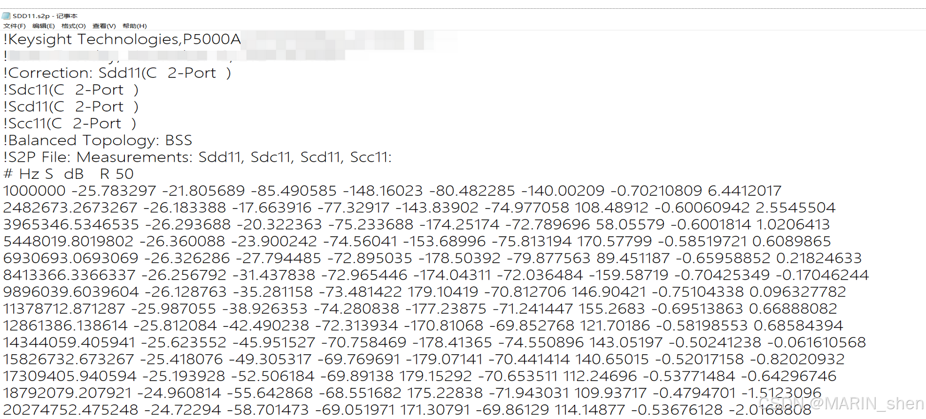 Marin说PCB之如何把P5000A网络分析仪上测量S参数的结果导入到CST仿真软件中---01_vna cst-CSDN博客