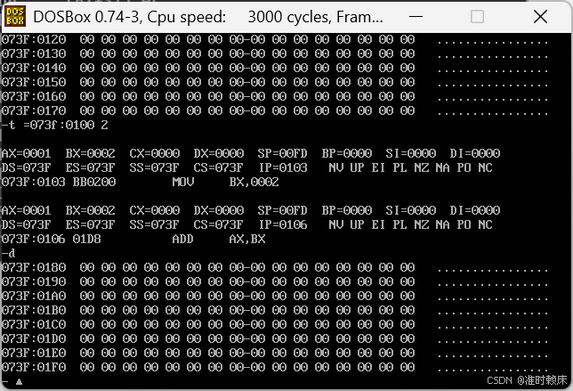 汇编学习笔记2_mov ax,1 mov ds,ax-CSDN博客