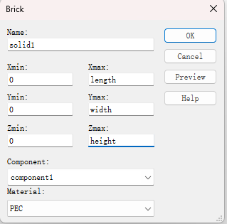 CST Studio Suite2024 使用内置宏命令VBA创建模型（实现多模型参数单独控制）_cst vba-CSDN博客