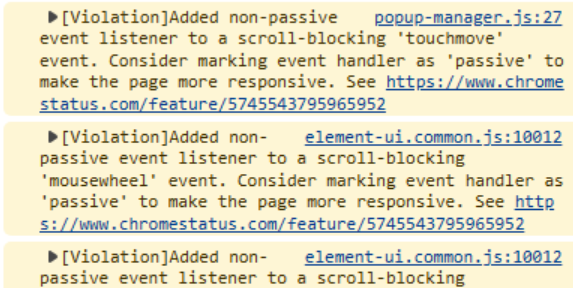 Added non-passive event listener to a scroll-blocking ‘touchmove‘ event解决方案-CSDN博客