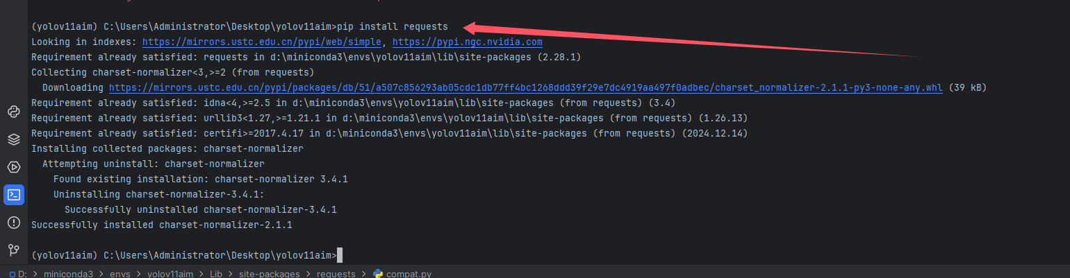 raise Exception(“You need either charset_normalizer or chardet ...