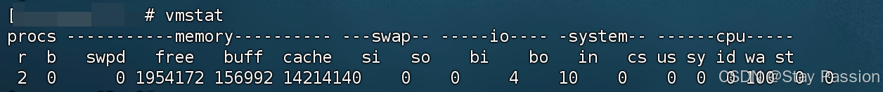 Linux 指令篇：vmstat 深度解析与实战应用_vmstat 数值解析与异常判断-CSDN博客