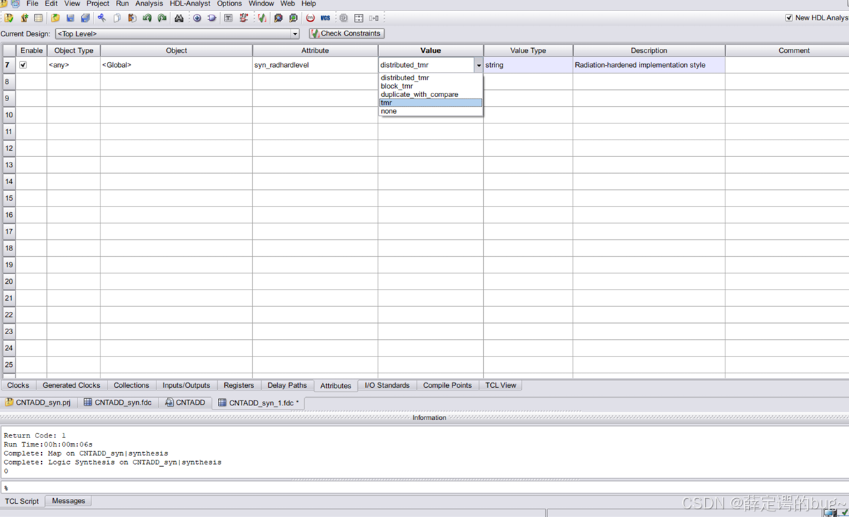 Synplify 三模冗余】 Synplify图形界面法实现三模冗余（TMR)_synplify工具设置tmr-CSDN博客