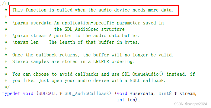 ffplay源码分析__音频回调sdl_audio_callback_sdl audiocallback stream-CSDN博客