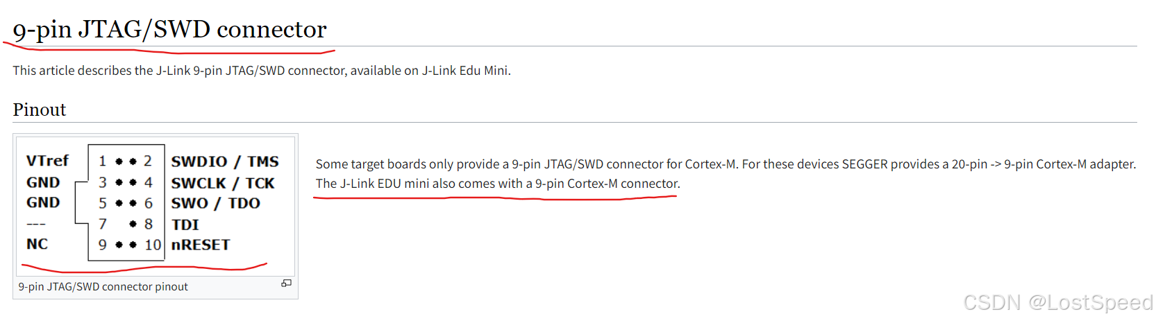 JLink EDU mini 的接口引脚功能-CSDN博客